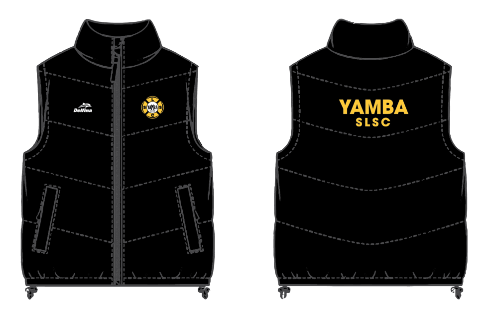 Yamba SLSC Puffer Vest- Unisex Supporters