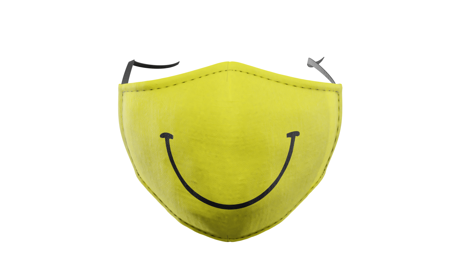 Yellow Smiley Washable Face Mask