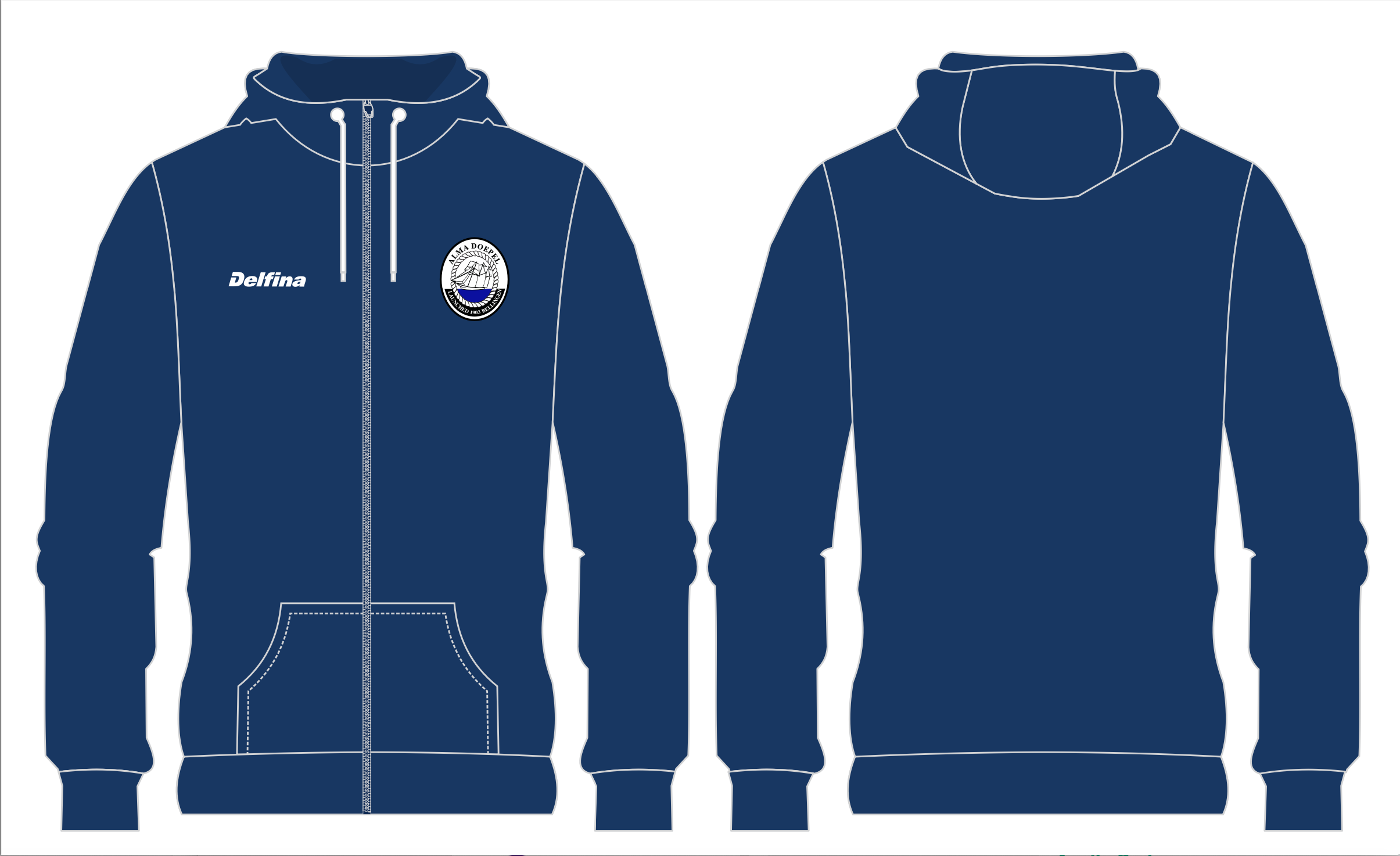 Doepel Zipper Hoodie (3 colour-ways)