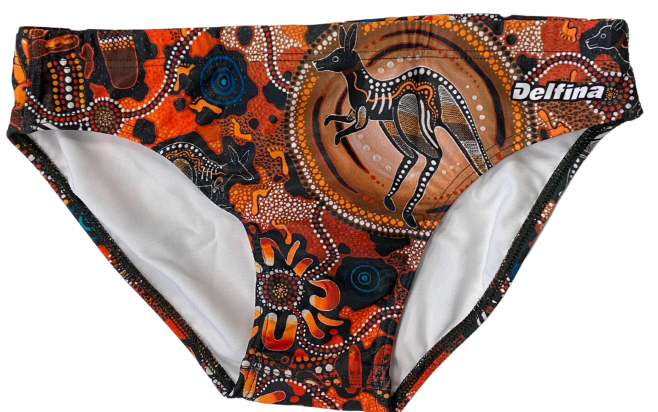 Indigenous Swim Wear | Aboriginal Swim Short | Chernee Sutton Brown